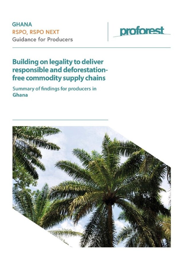 RSPO & RSPO Next in Ghana: Guidance for Producers - Proforest